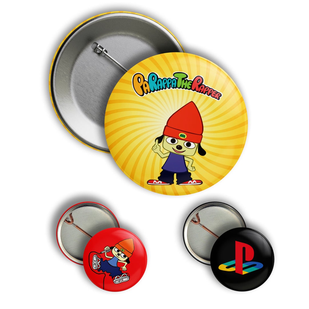 Parappa the Rapper Collector PIN/BUTTON SET, Playstation, PS1, Retro ...