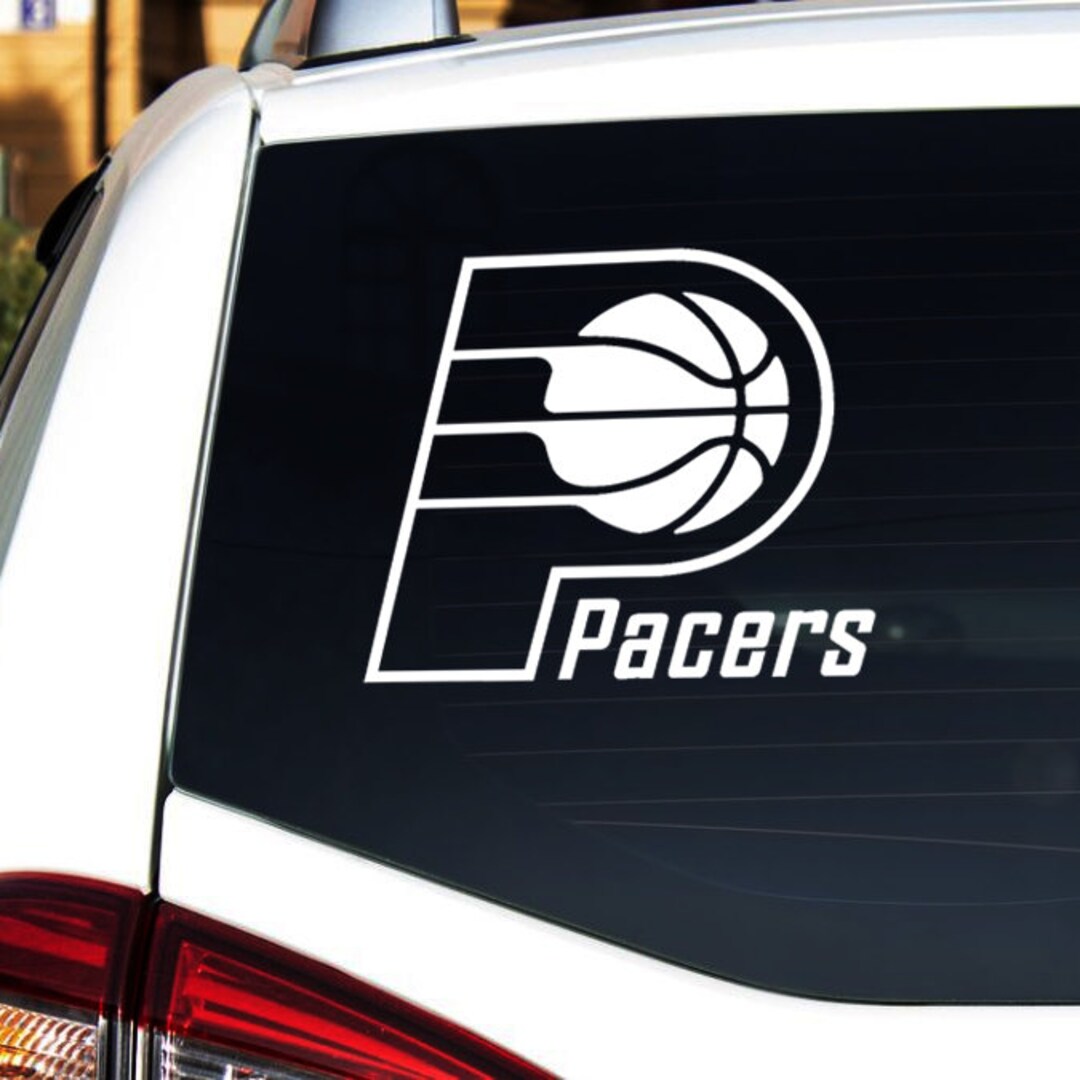 Indiana Pacers Logo Vinyl Sticker-5 Size Options-car/truck/laptop ...