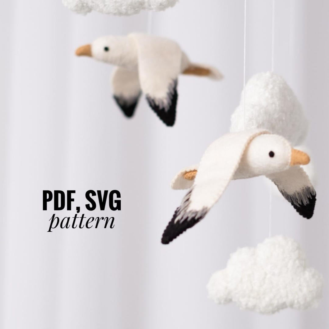 Seagull Felt Pattern DIY Gull Toy Pdf Pattern - Etsy