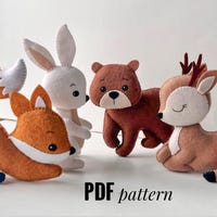 Felt Sleeping Fox Sewing Pattern, Ornament DIY (PDF Pattern) - Etsy