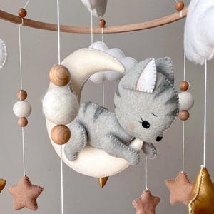 Kitten on the Moon Felt Pattern DIY Cat Toy Pdf Pattern - Etsy