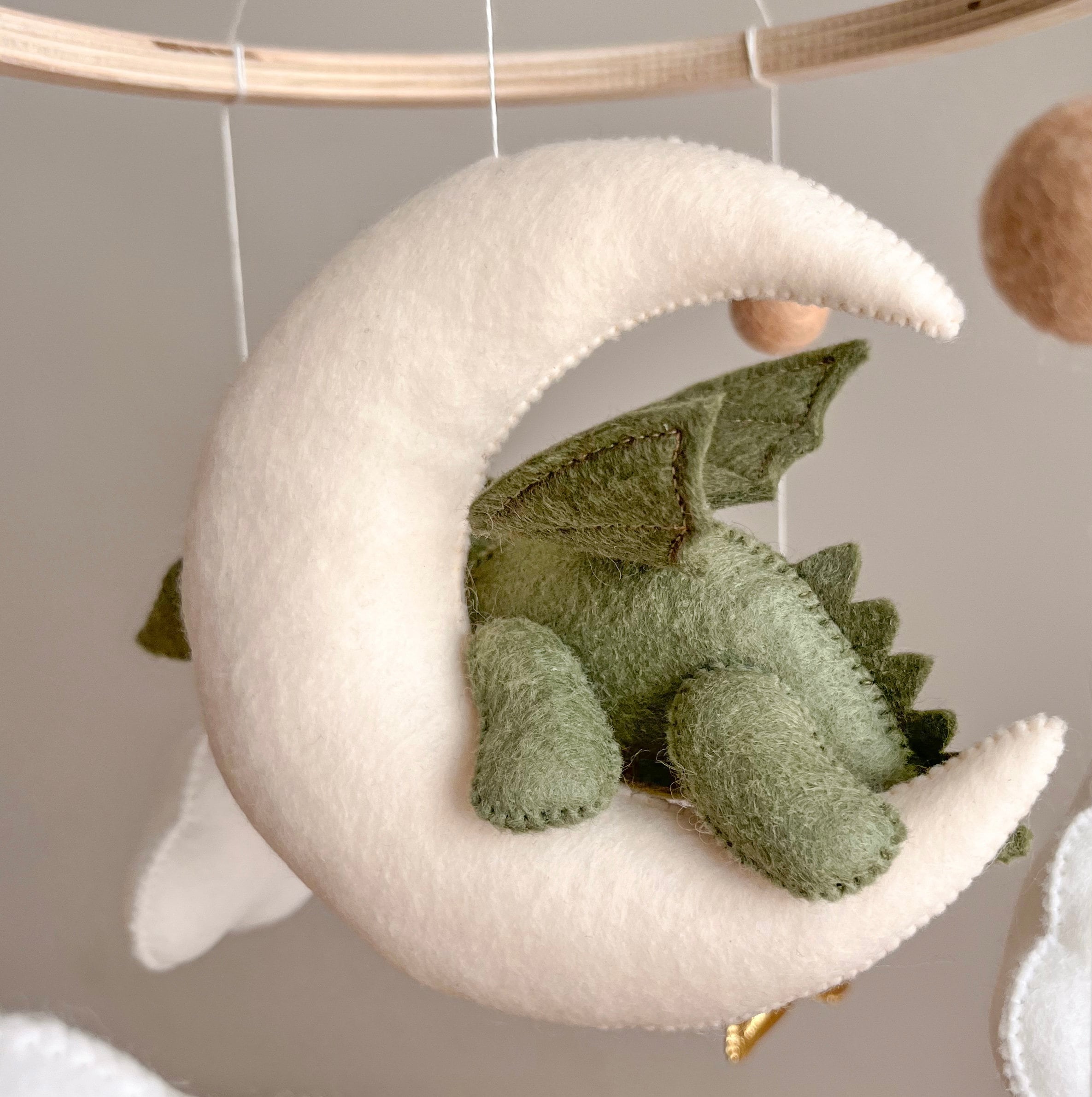 Dragon on the Moon Felt Pattern DIY Dragon Toy Pdf Pattern - Etsy