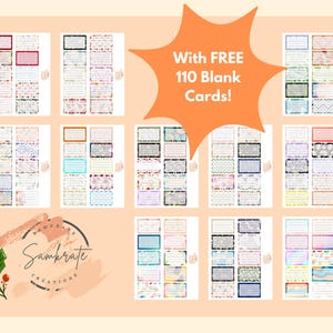 110 New Beginnings Bible Verse Cards: Printable Scripture (digital ...