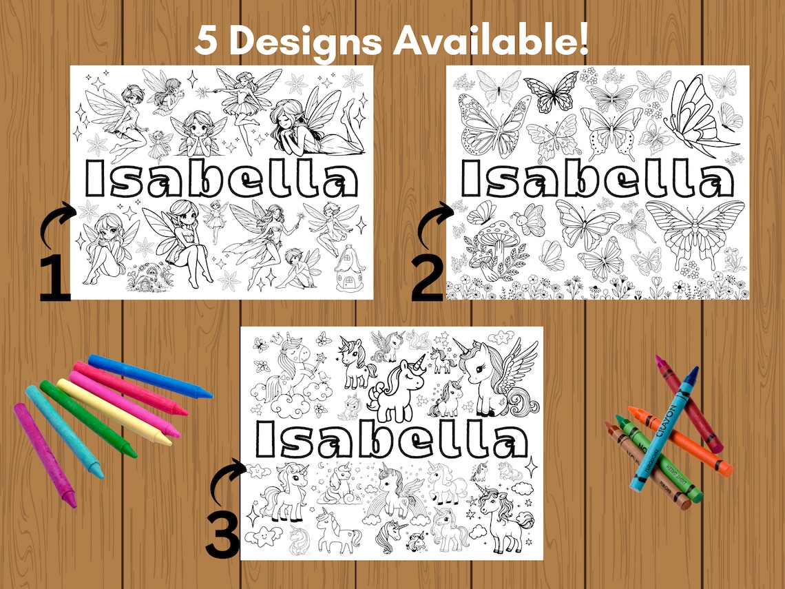 Customizable Coloring Pages for Kids Personalized Coloring Pages for ...