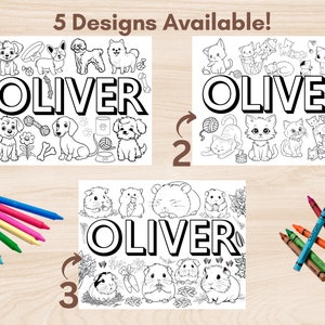 Customizable Coloring Pages for Kids Personalized Coloring Pages for ...