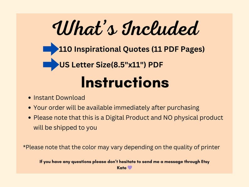 110 Printable Inspirational Quote Cards: Collage Ephemera (PDF) - Etsy