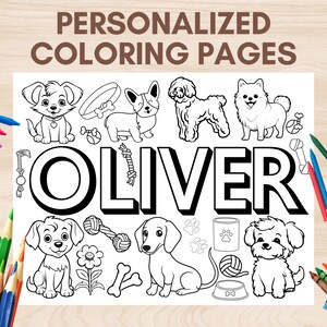Customizable Coloring Pages for Kids Personalized Coloring Pages for ...