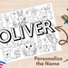 Customizable Coloring Pages for Kids Personalized Coloring Pages for ...