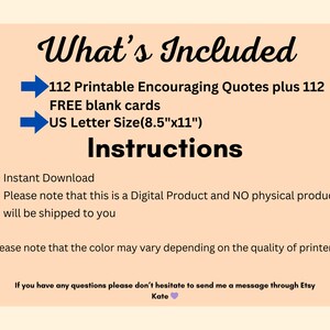 112 Printable Encouraging Quote Cards, Encouraging Cards, Journal ...