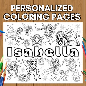 Customizable Coloring Pages for Kids Personalized Coloring Pages for ...
