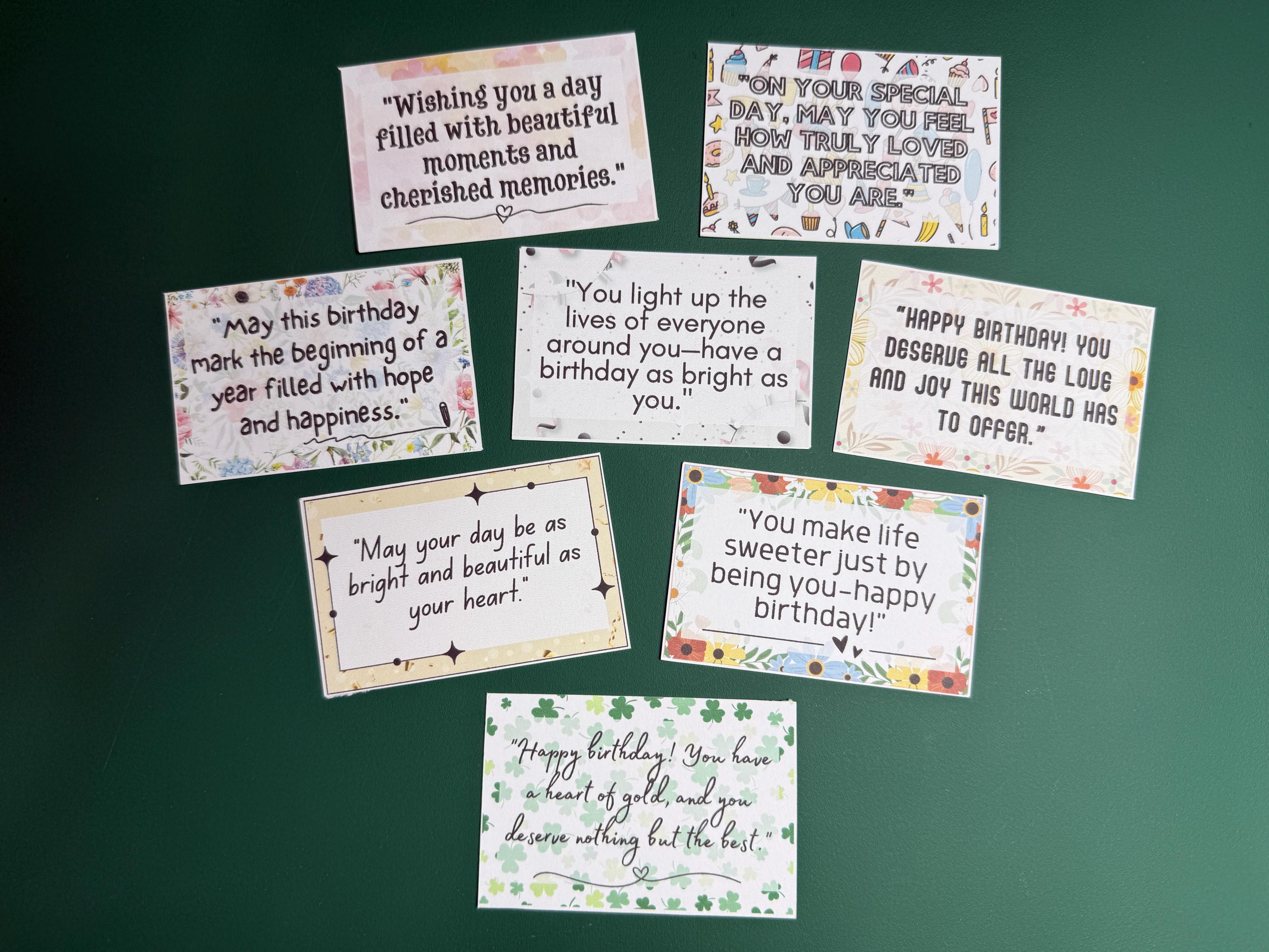 112 Printable Heartfelt Birthday Quote Cards (digital Download) - Etsy