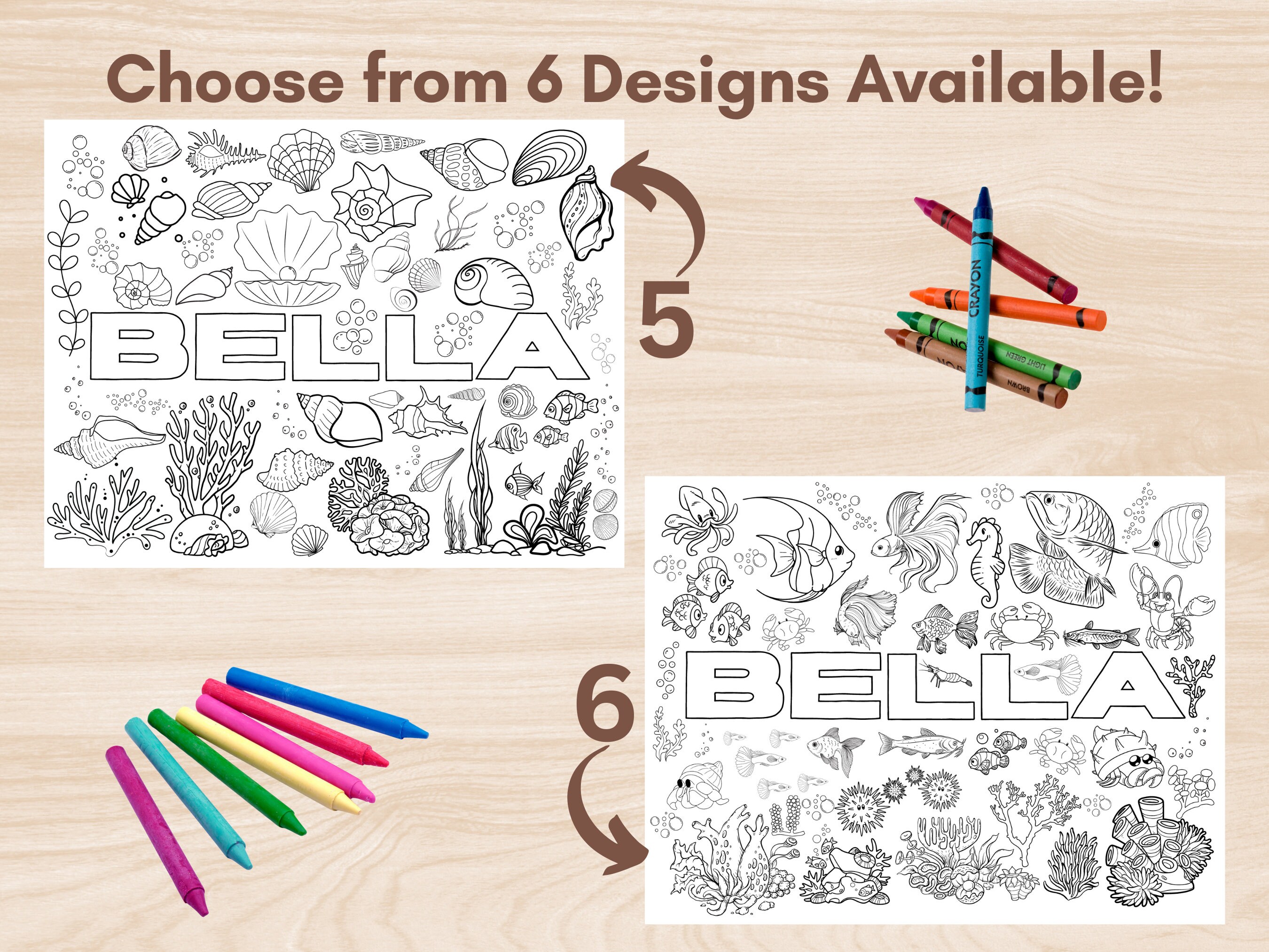 Customizable Coloring Pages for Kids Personalized Kids Coloring Pages ...