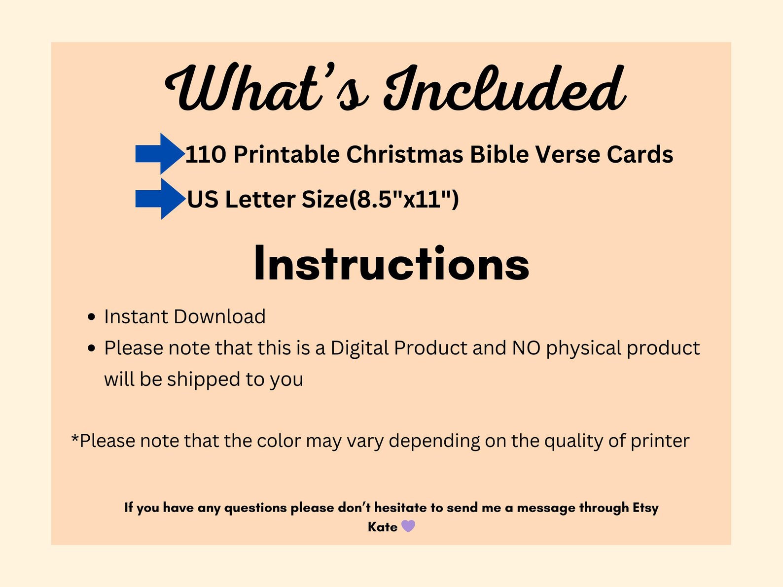 110 Christmas Bible Verse Cards, Printable Scripture (PDF) - Etsy