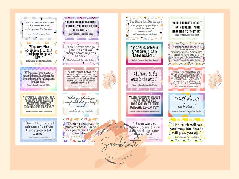 110 Inspirational Quote Cards: Gary John Bishop Affirmations (PDF) - Etsy