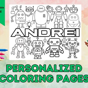 Customizable Coloring Pages for Kids Personalized Coloring Pages for ...