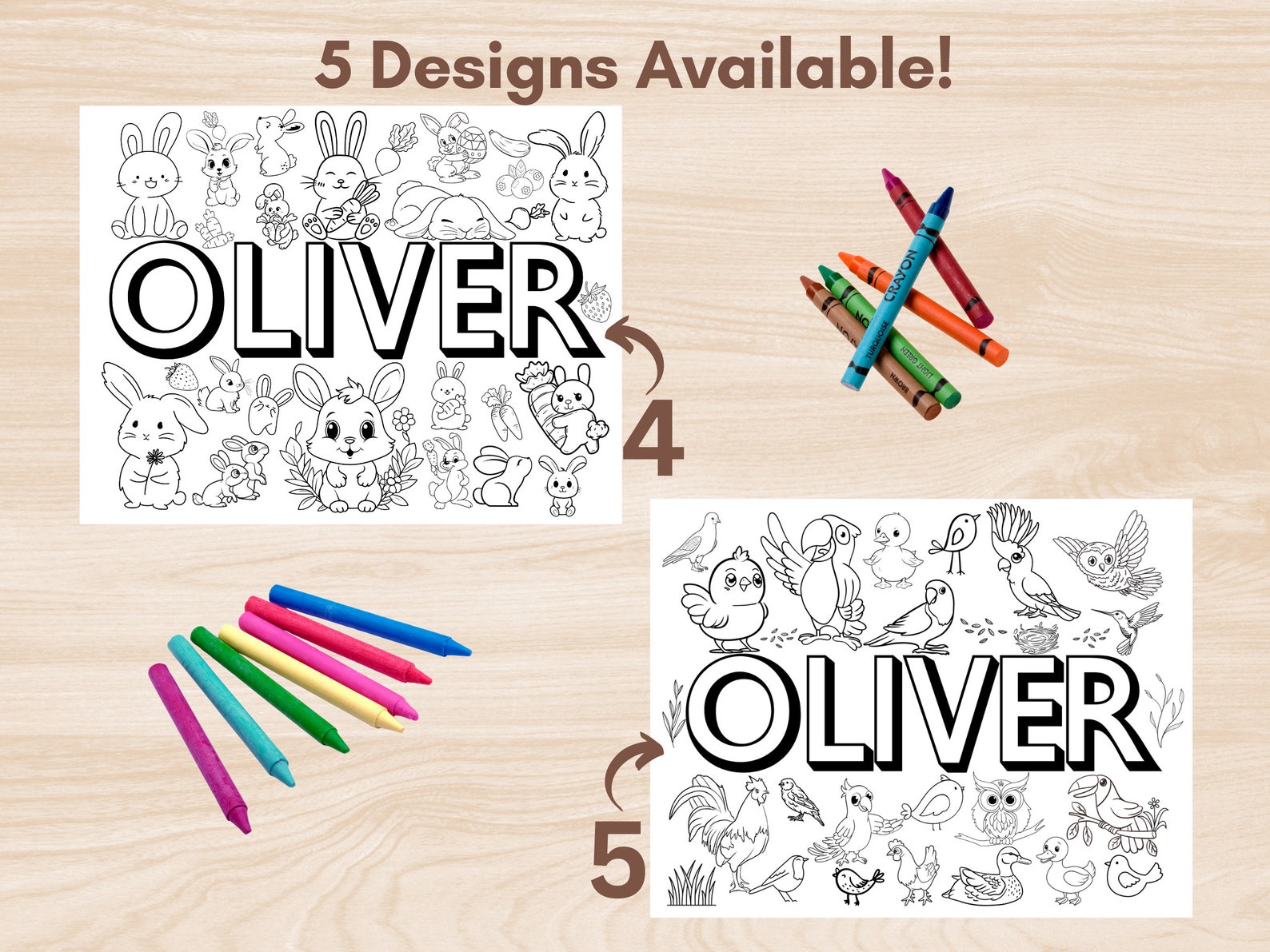 Customizable Coloring Pages for Kids Personalized Coloring Pages for ...