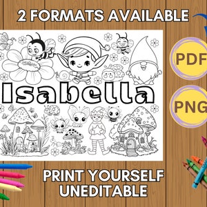 Customizable Coloring Pages for Kids Personalized Coloring Pages for ...