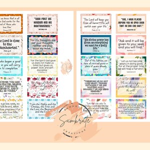 110 New Beginnings Bible Verse Cards: Printable Scripture (digital ...
