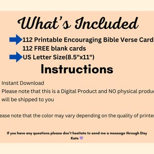 112 Printable Bible Verse Cards: Encouraging Scripture (digital ...