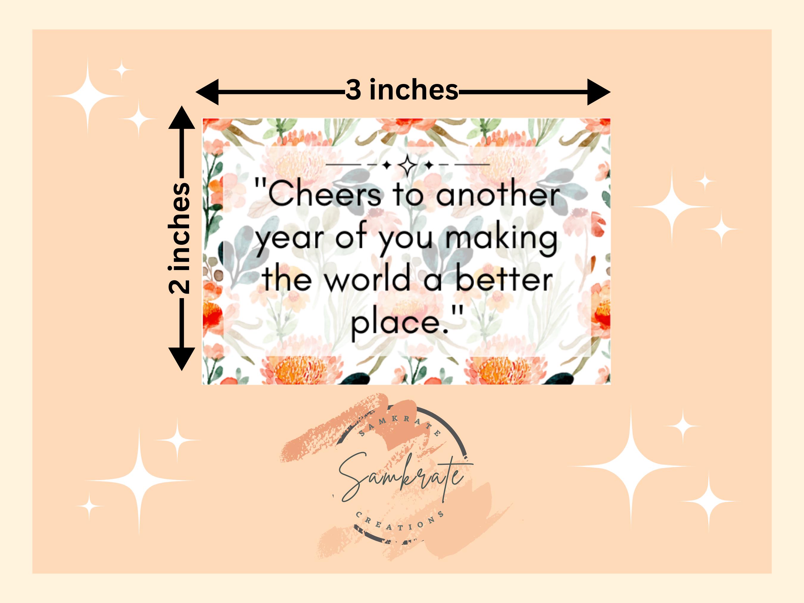 112 Printable Birthday Quote Cards: Journal Ephemera (digital Download ...