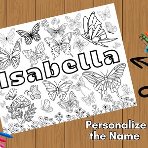 Customizable Coloring Pages for Kids Personalized Coloring Pages for ...