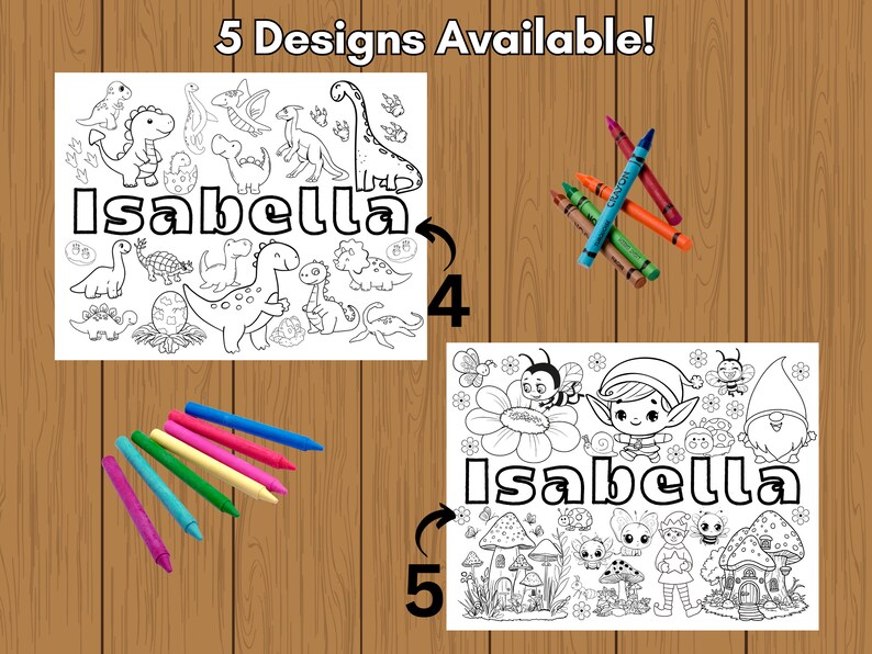 Customizable Coloring Pages for Kids Personalized Coloring Pages for ...