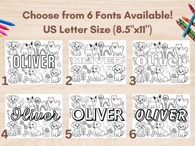 Customizable Coloring Pages for Kids Personalized Coloring Pages for ...