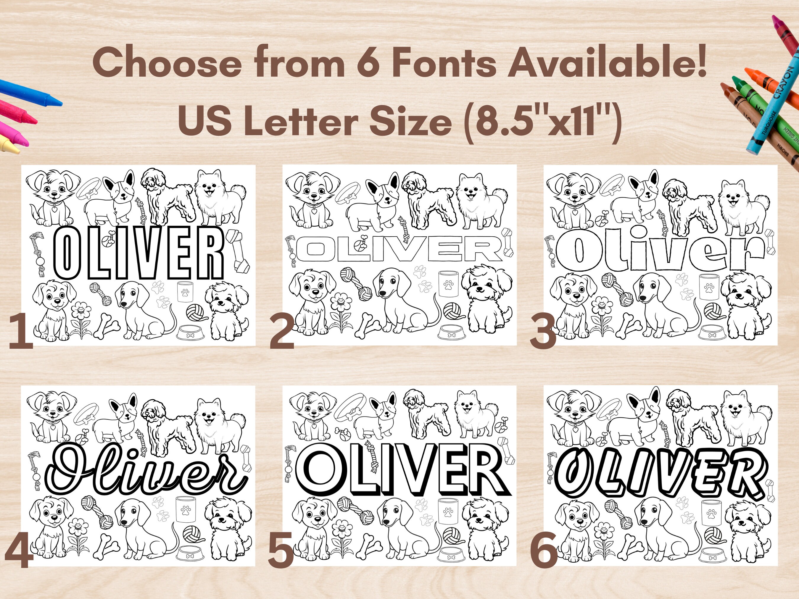 Customizable Coloring Pages for Kids Personalized Coloring Pages for ...