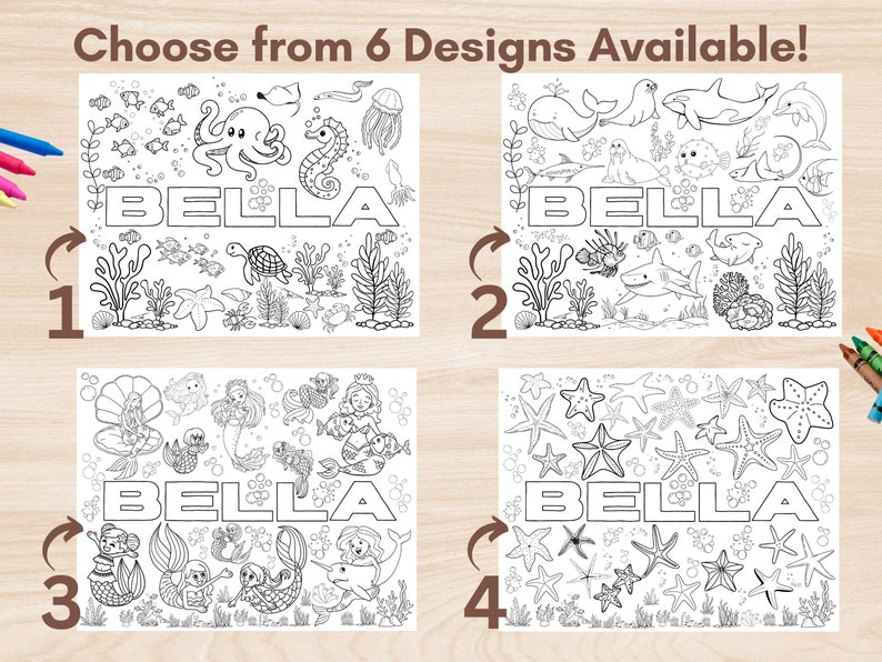 Customizable Coloring Pages for Kids Personalized Kids Coloring Pages ...