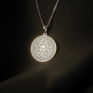 14k Solid Gold Zeus Necklace, Father of Gods and Men Zeus Necklace ...