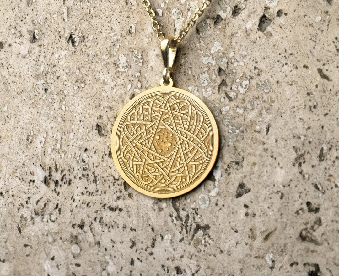 Sterling Silver Atomic Design Necklace, Chaos Theory Necklace, Unique ...