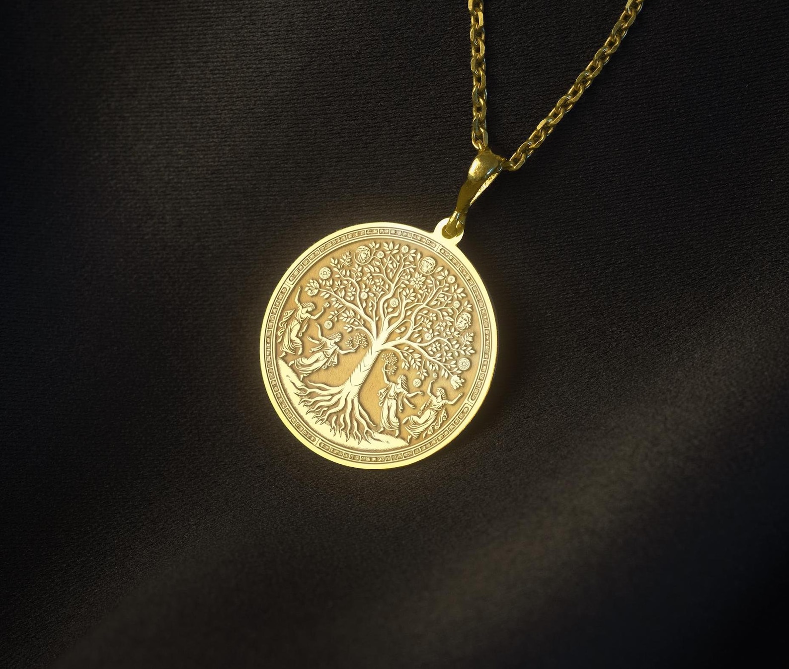 Ash Tree Nymphs Medallion Necklace: Melaie Tree Jewelry - Etsy