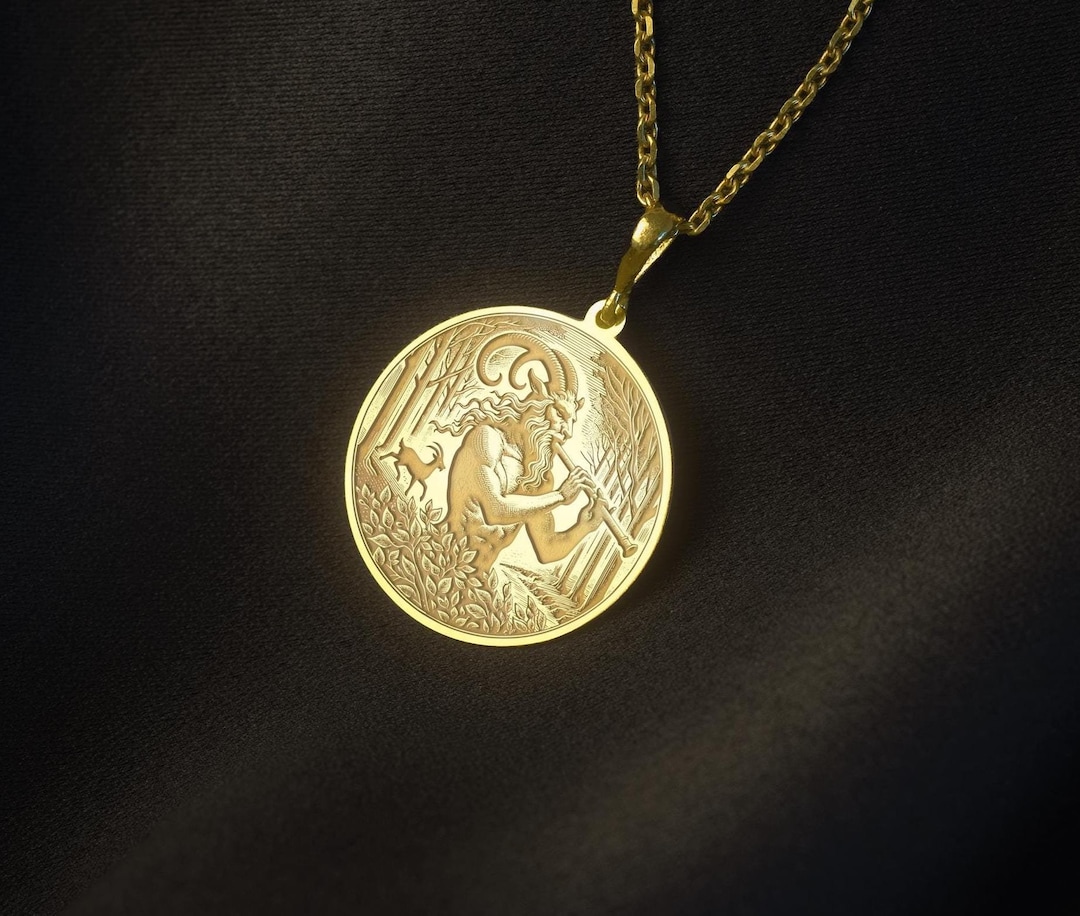 Pan Necklace: Greek God Pendant, Magical Forest Jewelry - Etsy