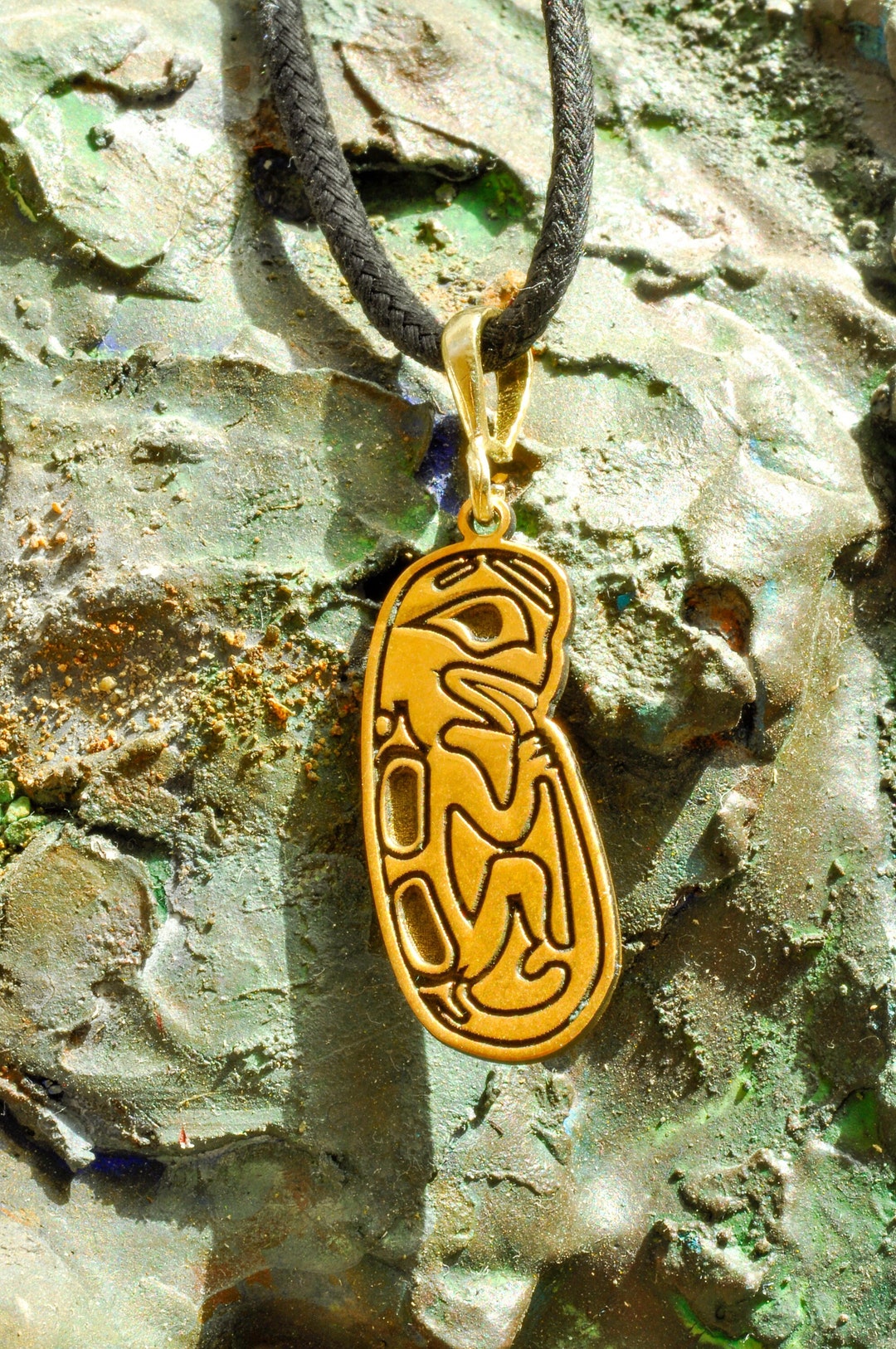 Shaman Amulet Necklace: Ancient Ouroboros Pendant - Etsy