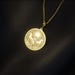 14K Gold Sol Invictus Necklace: Roman Sun God Pendant - Etsy