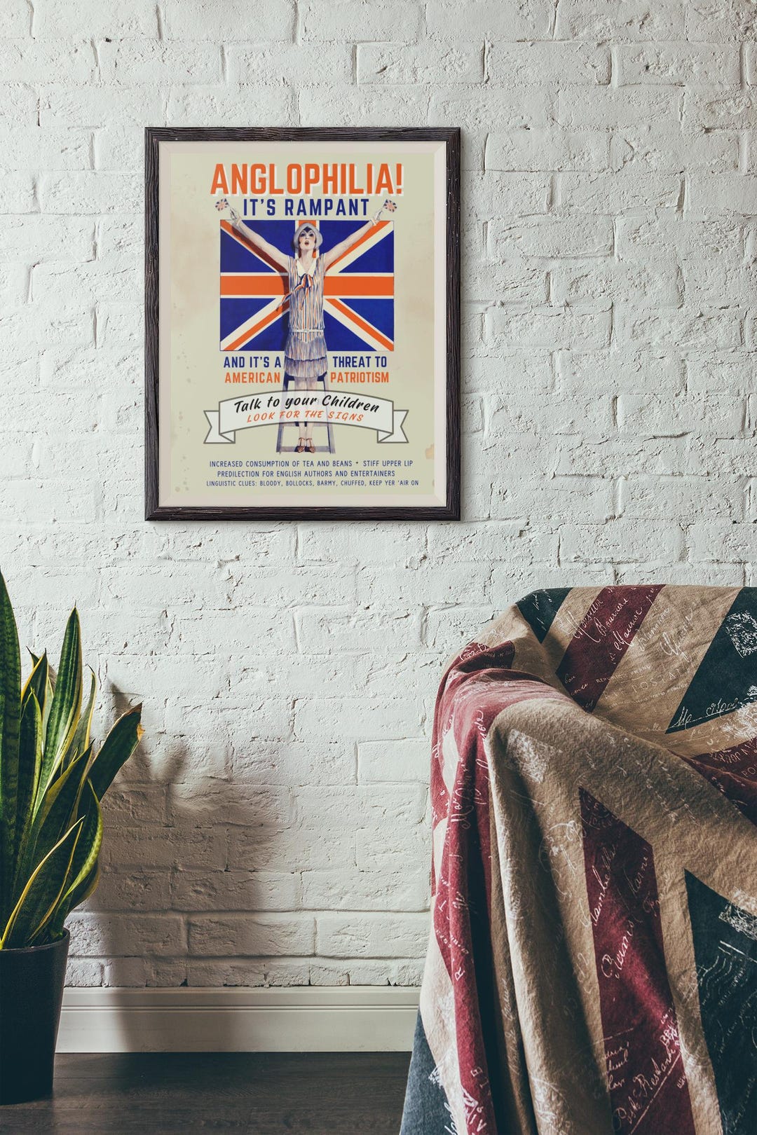 Anglophilia Propaganda Art Print – Vintage Union Jack Poster - Etsy
