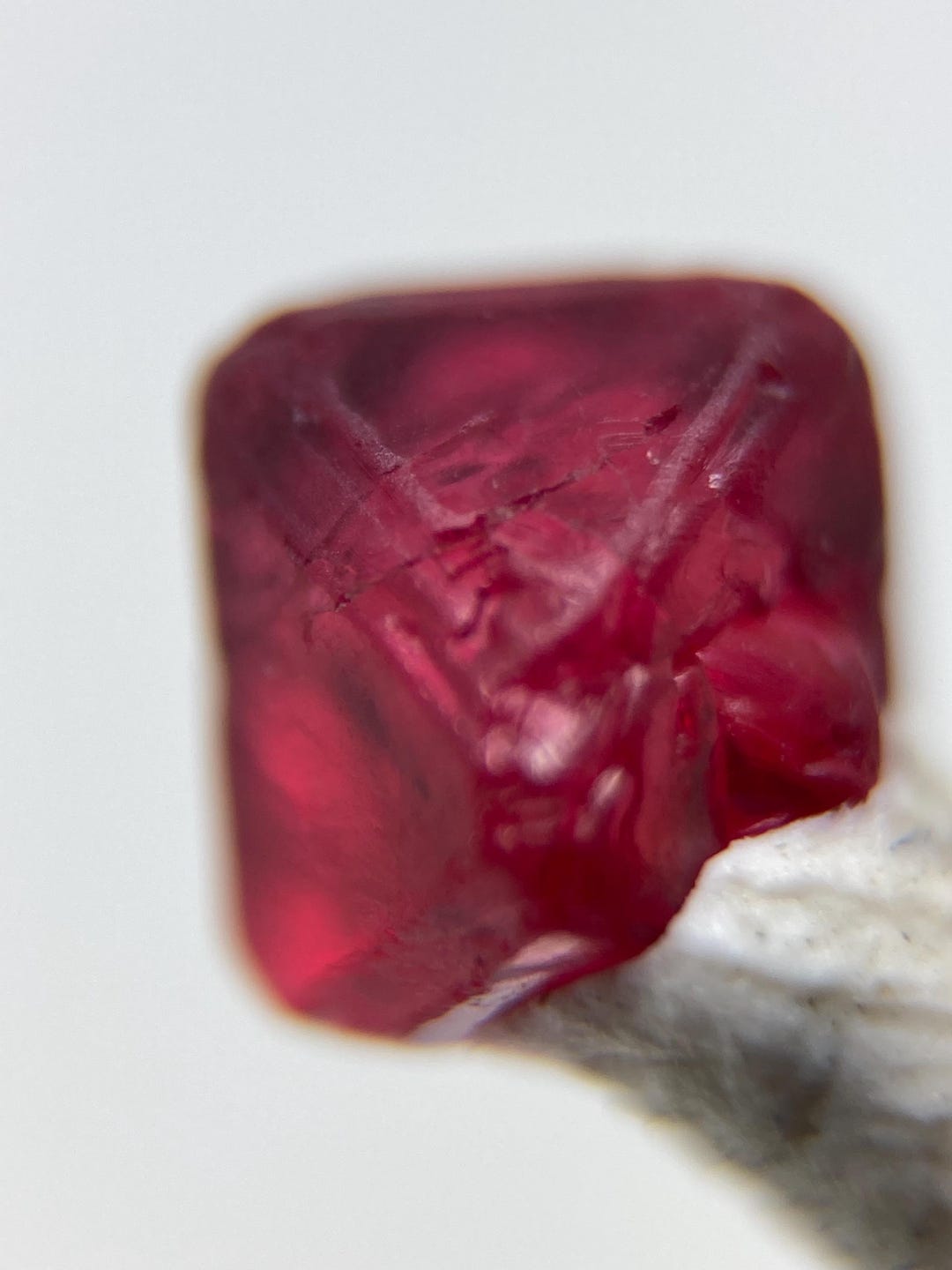 Perfect Spinel Crystal Gemstone - Mogok Birma Myanmar, Incl Old Label ...