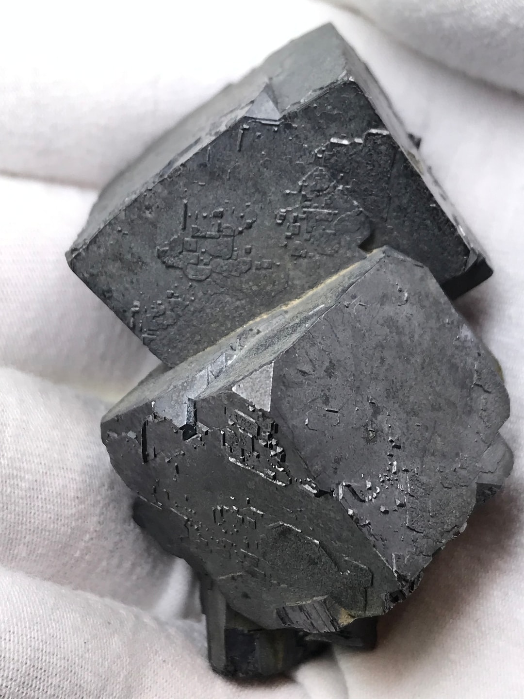 Galena Cubes With Beautiful Crystal Shaped Surfaces From Treece, Kansas ...