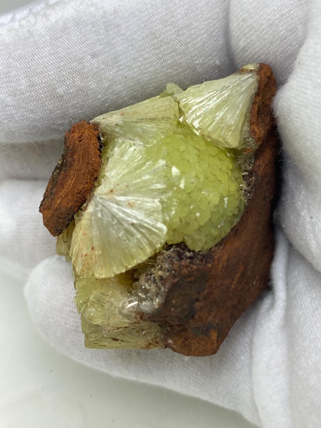 Stunning Adamite Crystal Cluster on Matrix From Mexico Old Specimen ...