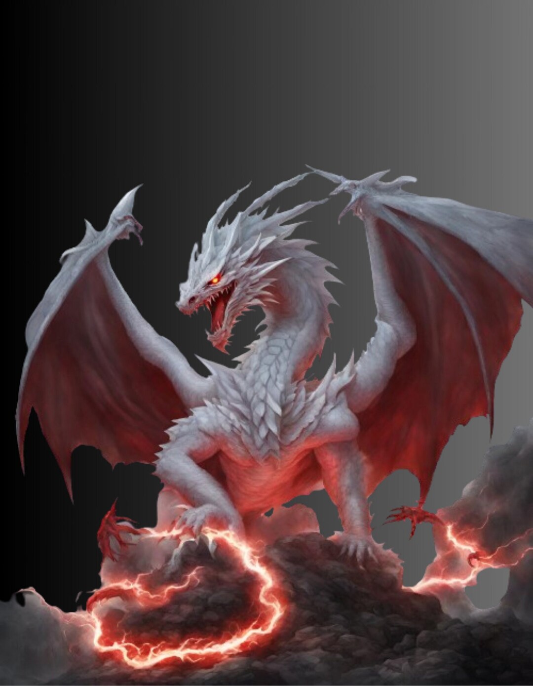 Hyper-realistic Dragon Cover-art. - Etsy