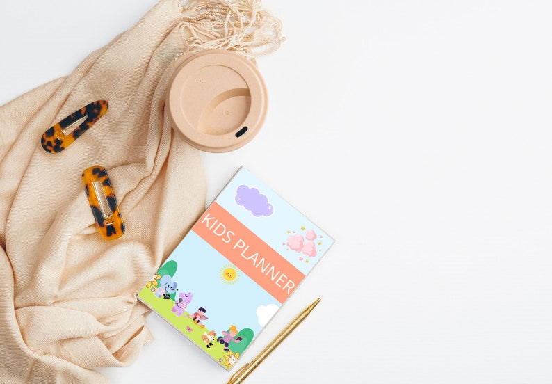 Printable Kids Planner, Kids Daily Planner, Daily Journal for Kids, 55 ...