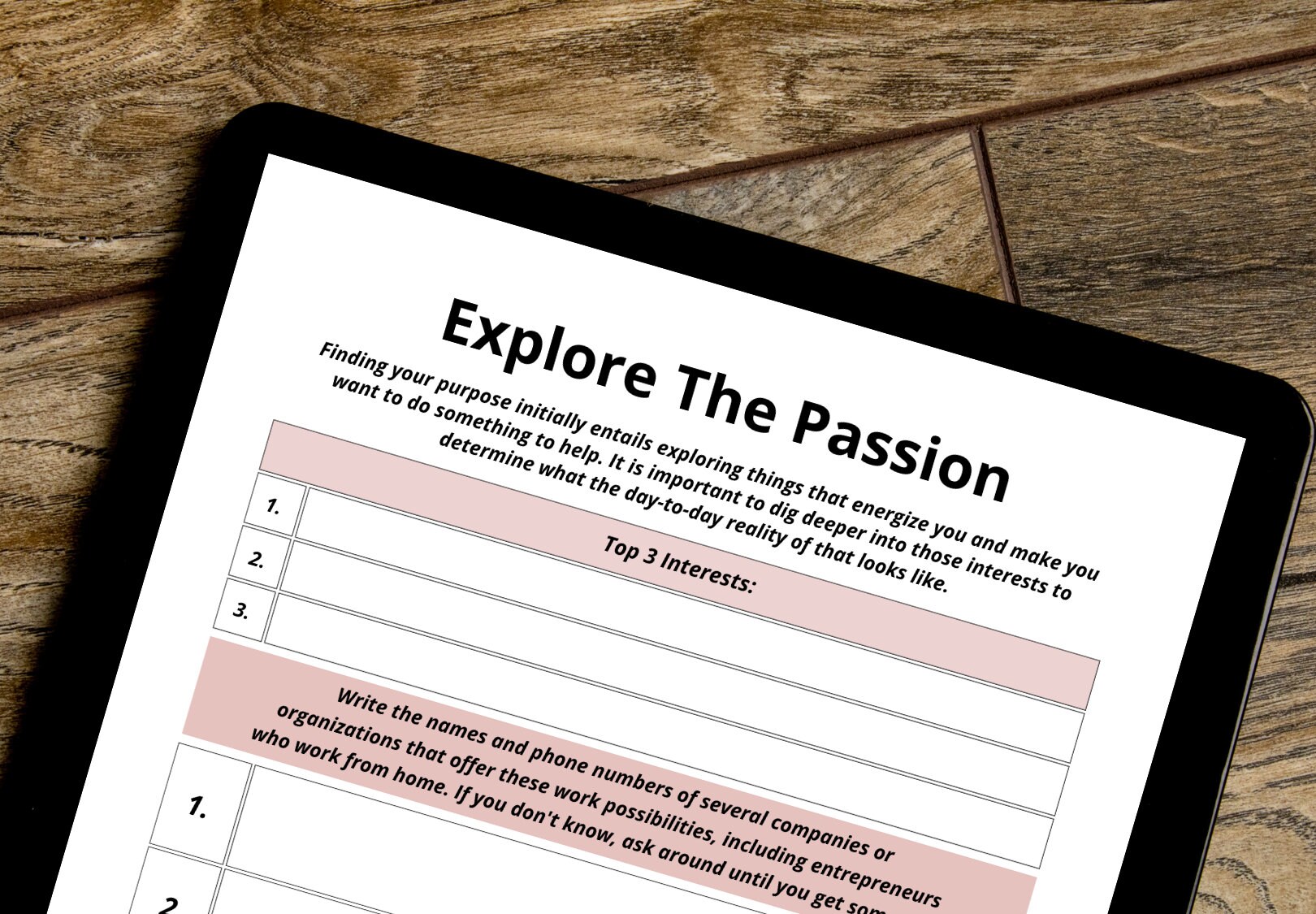 Find Your Passion Planner Printable Life Purpose Workbook How to Find ...