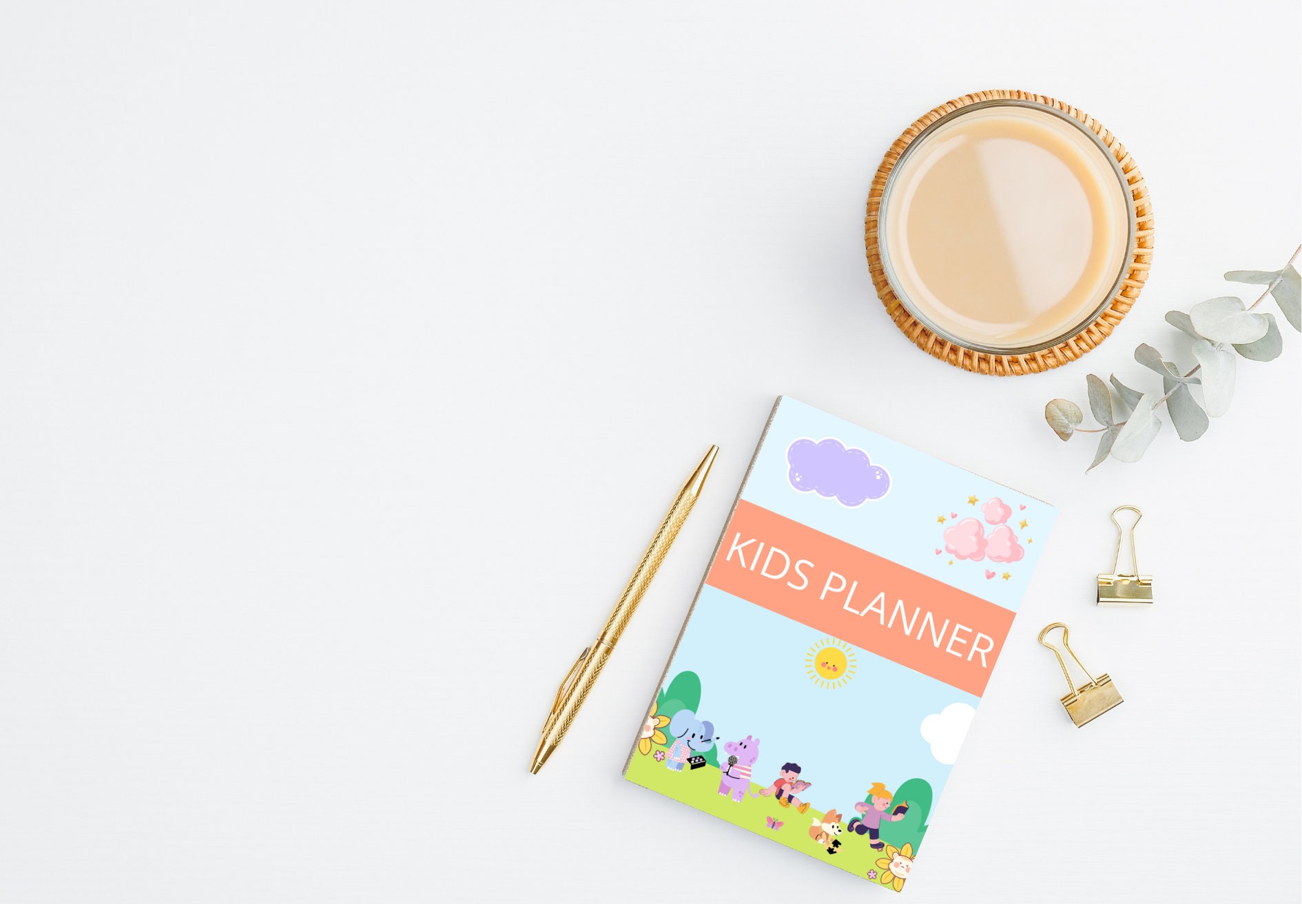 Printable Kids Planner, Kids Daily Planner, Daily Journal for Kids, 55 ...