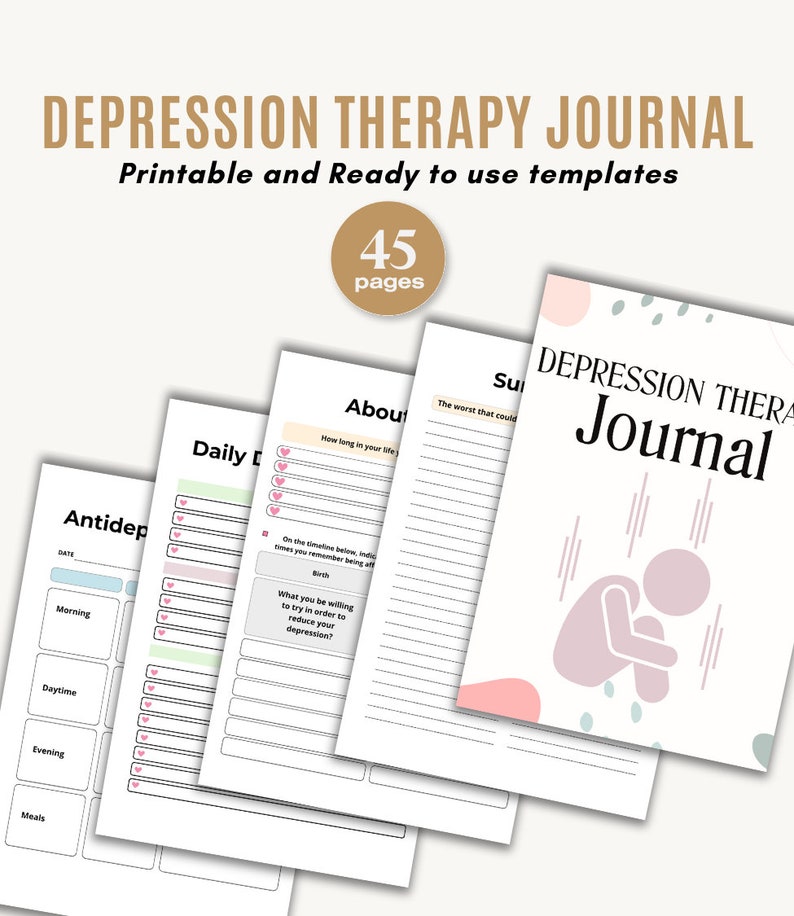 Depression Mental Health Journal Depression Workbook Coping Skills ...