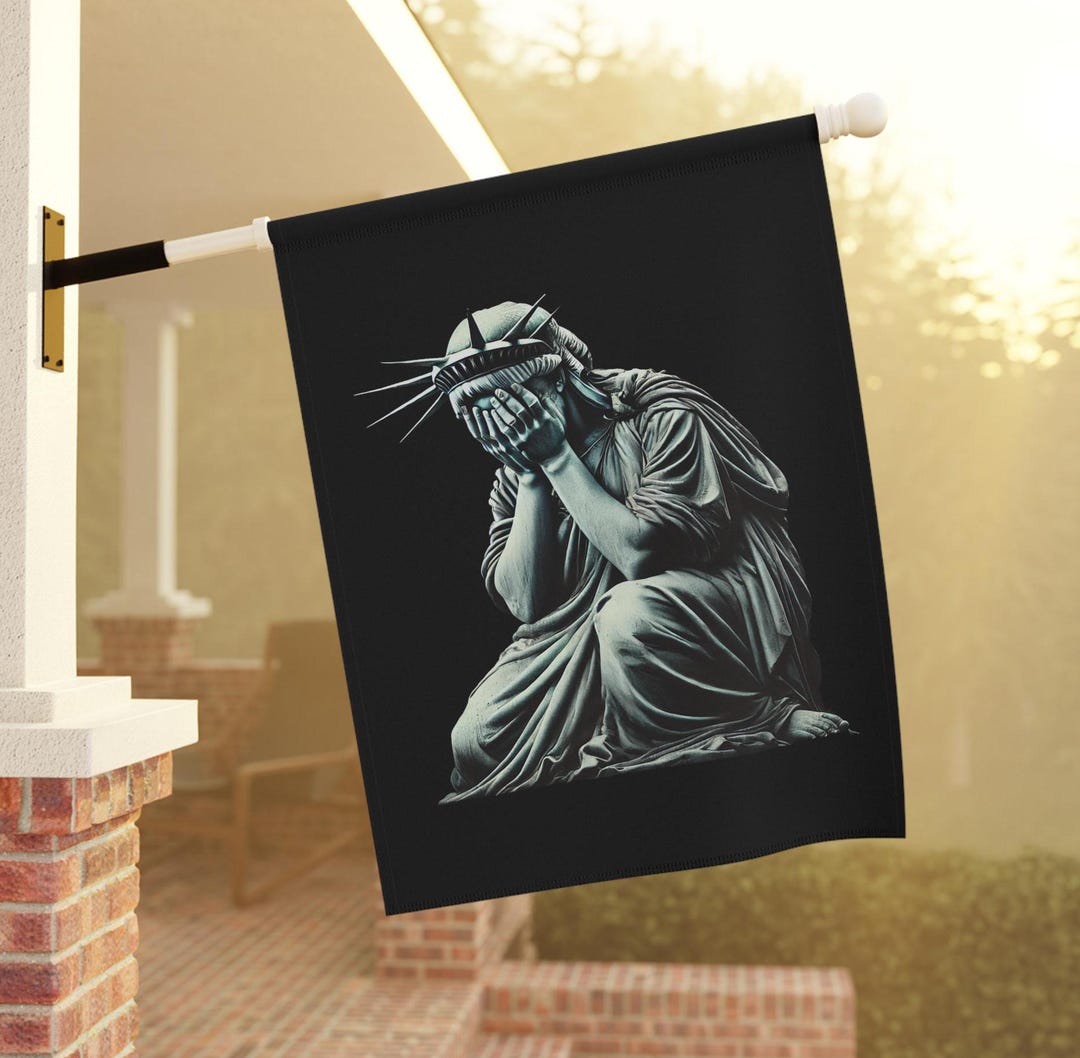 Liberty Mourning Flag Pro-democratic Sign Progressive Flags Pro ...