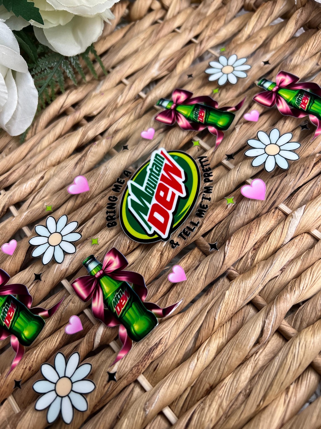 Uvdtf Cup Wraps Coquette | Soda Mountain Dew Cup Wrap | Drink Cup Wraps ...