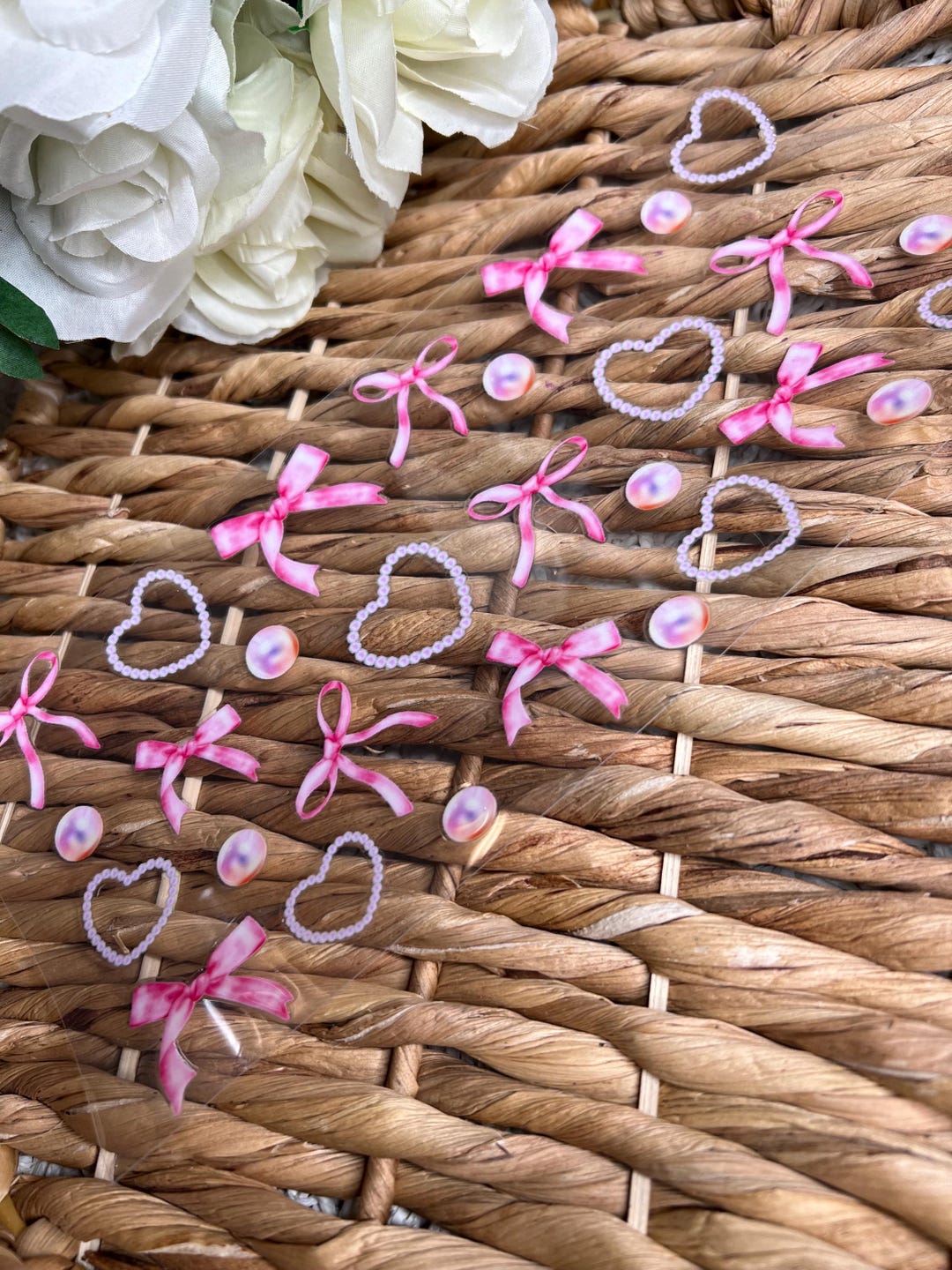 Uvdtf Cup Wrap Coquette Bows | Uvdtf Coquette Pearl Heart Wrap ...