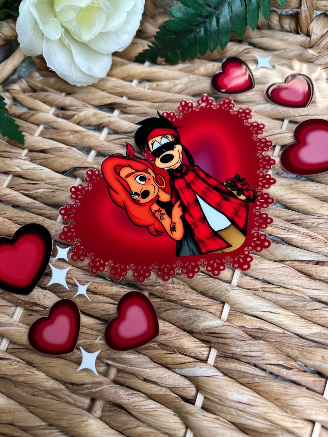 UVDTF Valentines Cup Wraps | Cholo Couple Heart Cup Wrap | Ready to ...