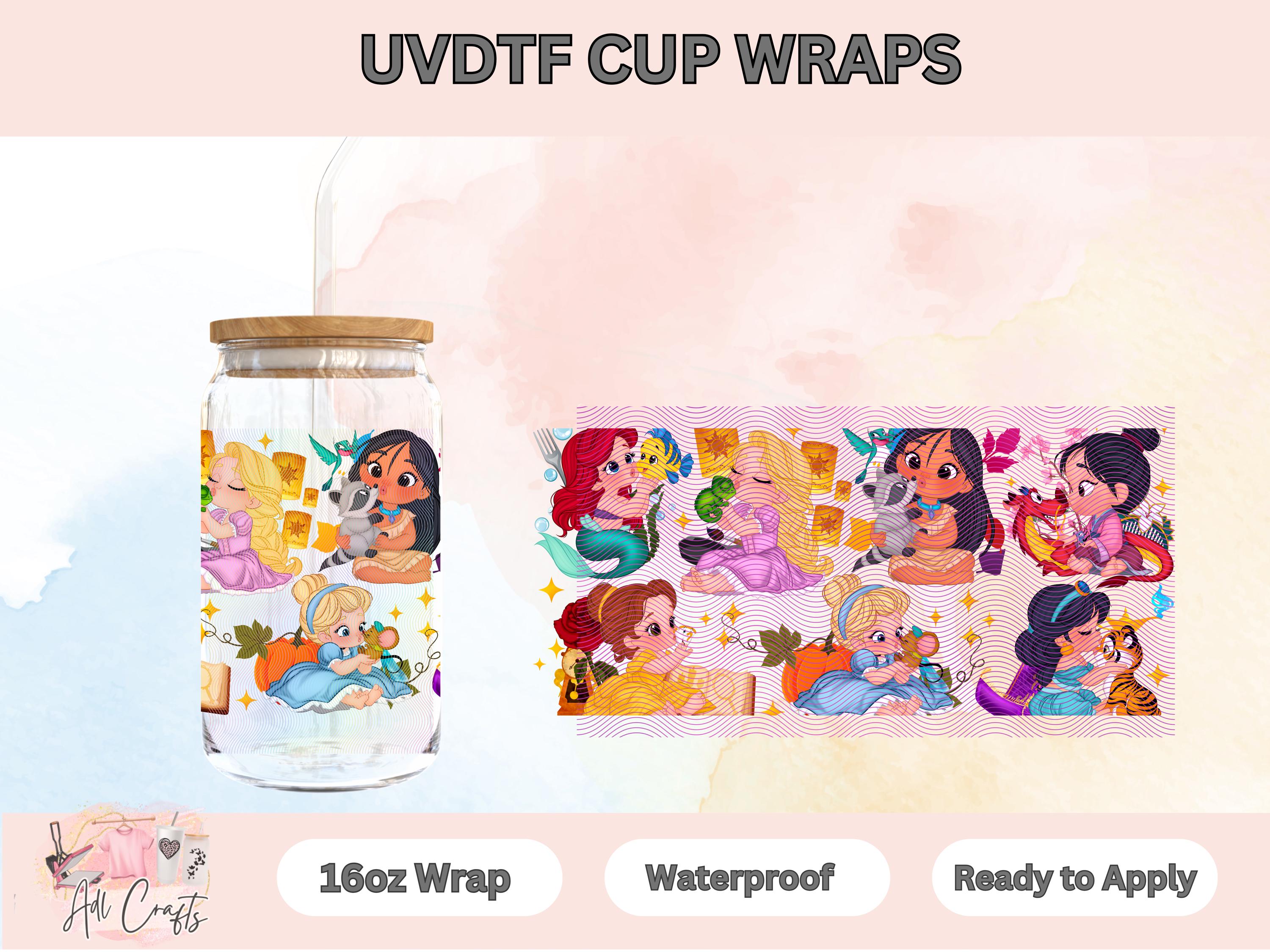 Uvdtf Cup Wrap Princesses | Uvdtf Princess Magicals Wrap | Ready to ...
