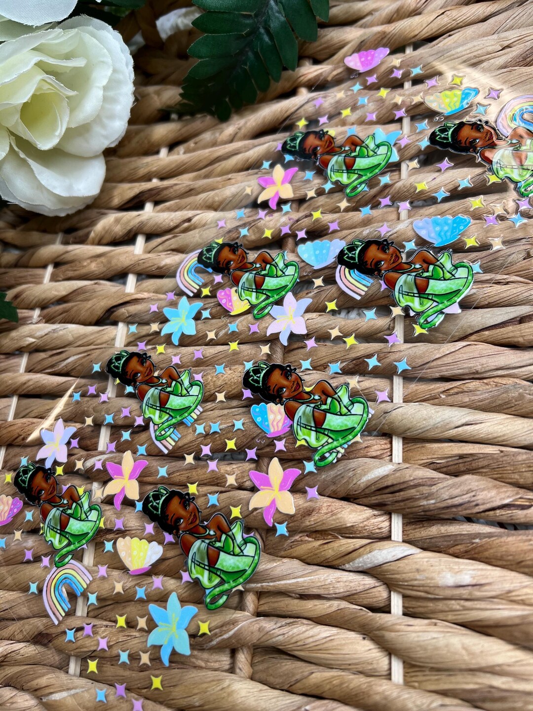 Uvdtf Cup Wrap Cute Princess | Uvdtf Tiana Wrap | Kids Cup Wraps - Etsy